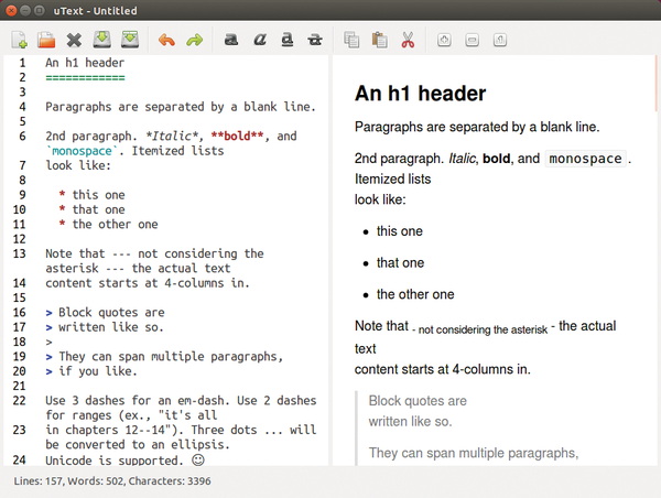 Editing Markdown Documents With UText 28 2016 Archive Magazine