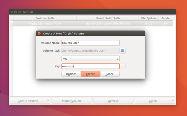 Using SiriKali to encrypt data via the GUI / 31 / 2016 / Archive / Magazine / Home - Ubuntu User