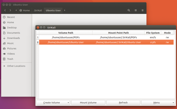 Using SiriKali to encrypt data via the GUI / 31 / 2016 / Archive / Magazine / Home - Ubuntu User