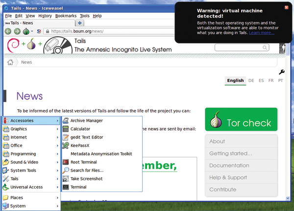 Anonymous and secure surfing with Tails / 19 / 2013 / Archive ...