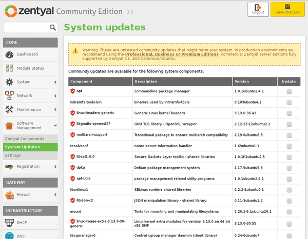 Zentyal Server 3.5 / 23 / 2014 / Archive / Magazine / Home - Ubuntu User