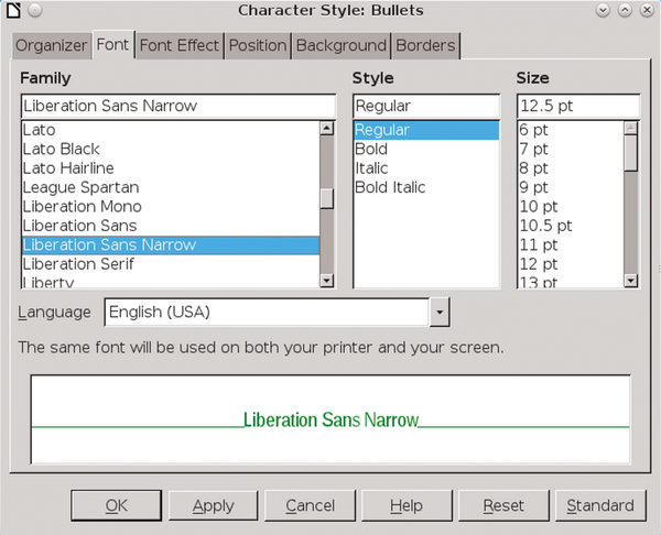 LibreOffice: Fonts, page color, and the magic number / 25 / 2015 ...