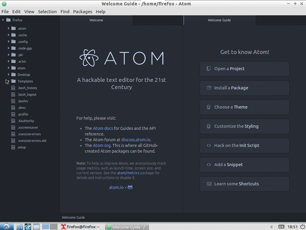 Adding new functions to the Atom text editor / 28 / 2016 / Archive / Magazine / Home - Ubuntu User