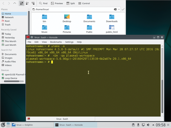 New distributions with the most current KDE versions / 30 / 2016 ...