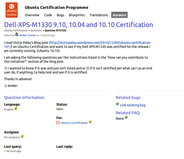Ubuntu Certified Hardware / Amber Graner: You in Ubuntu / Blogs ...