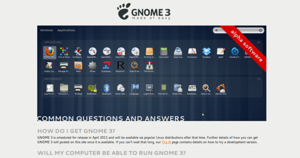 GNOME 3 Website Launches / News / Online / Home - Ubuntu User
